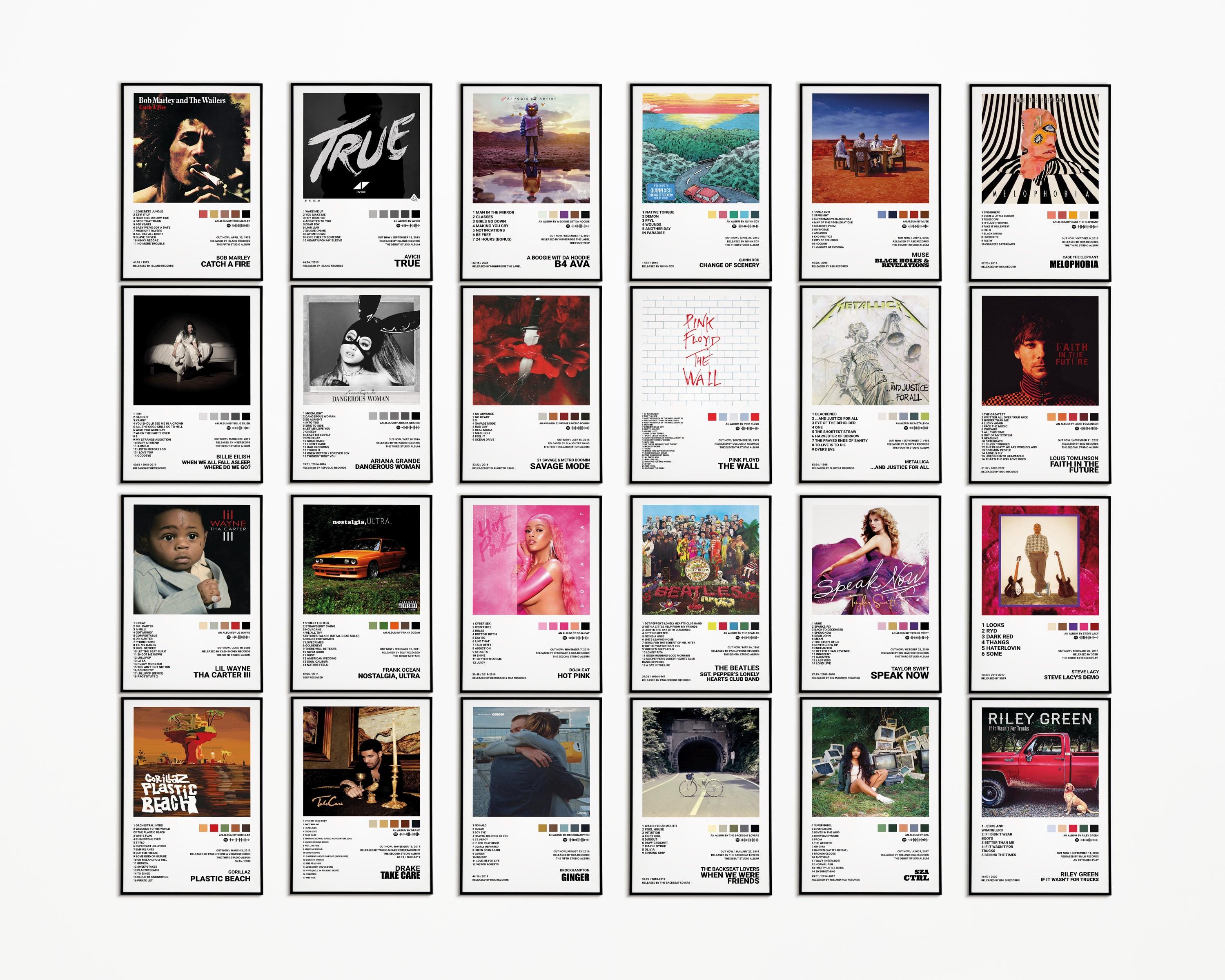 650 Album Poster Music Album Cover Posters, Album Art Prints, Albums ...