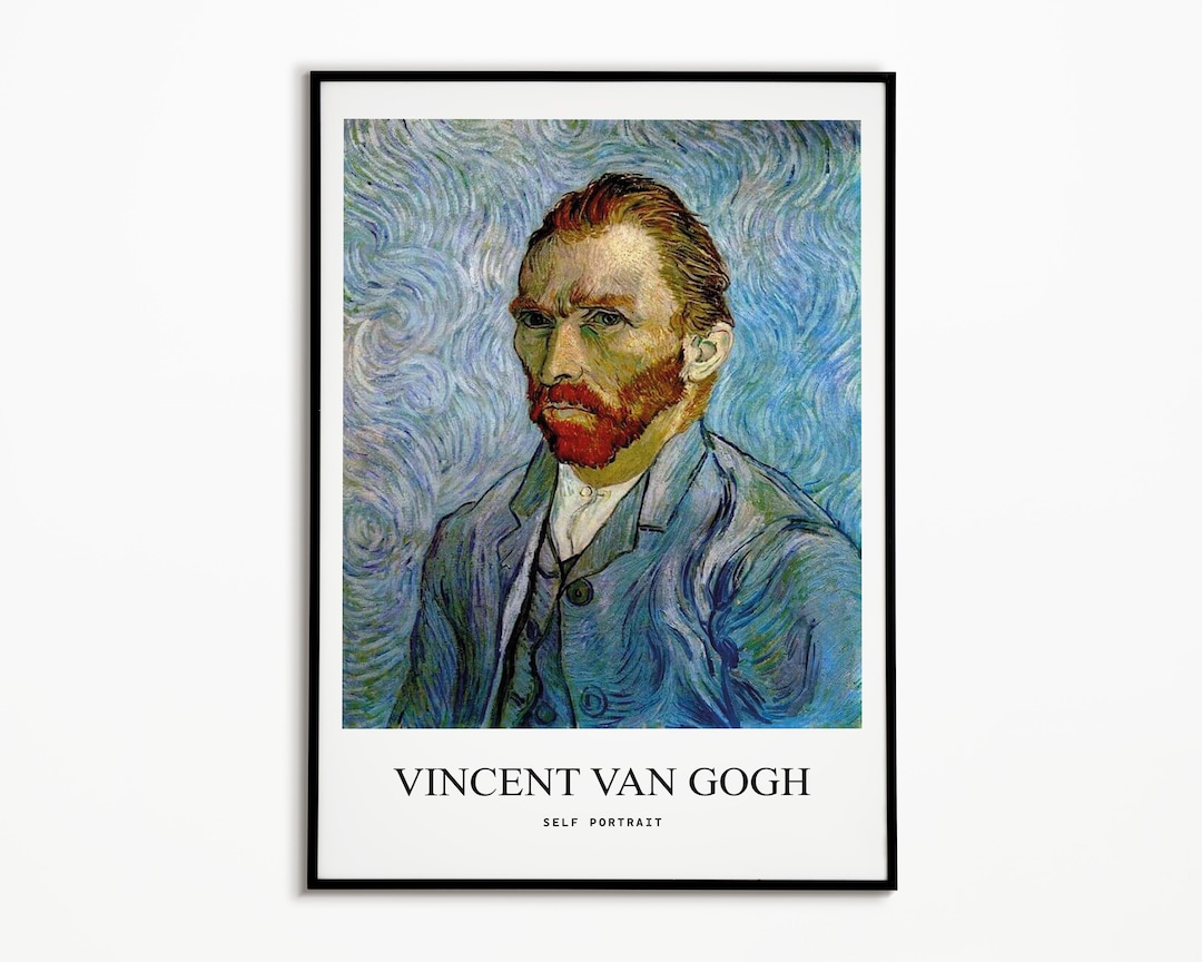 Van Gogh Print Self Portrait Print Van Gogh Poster Museum