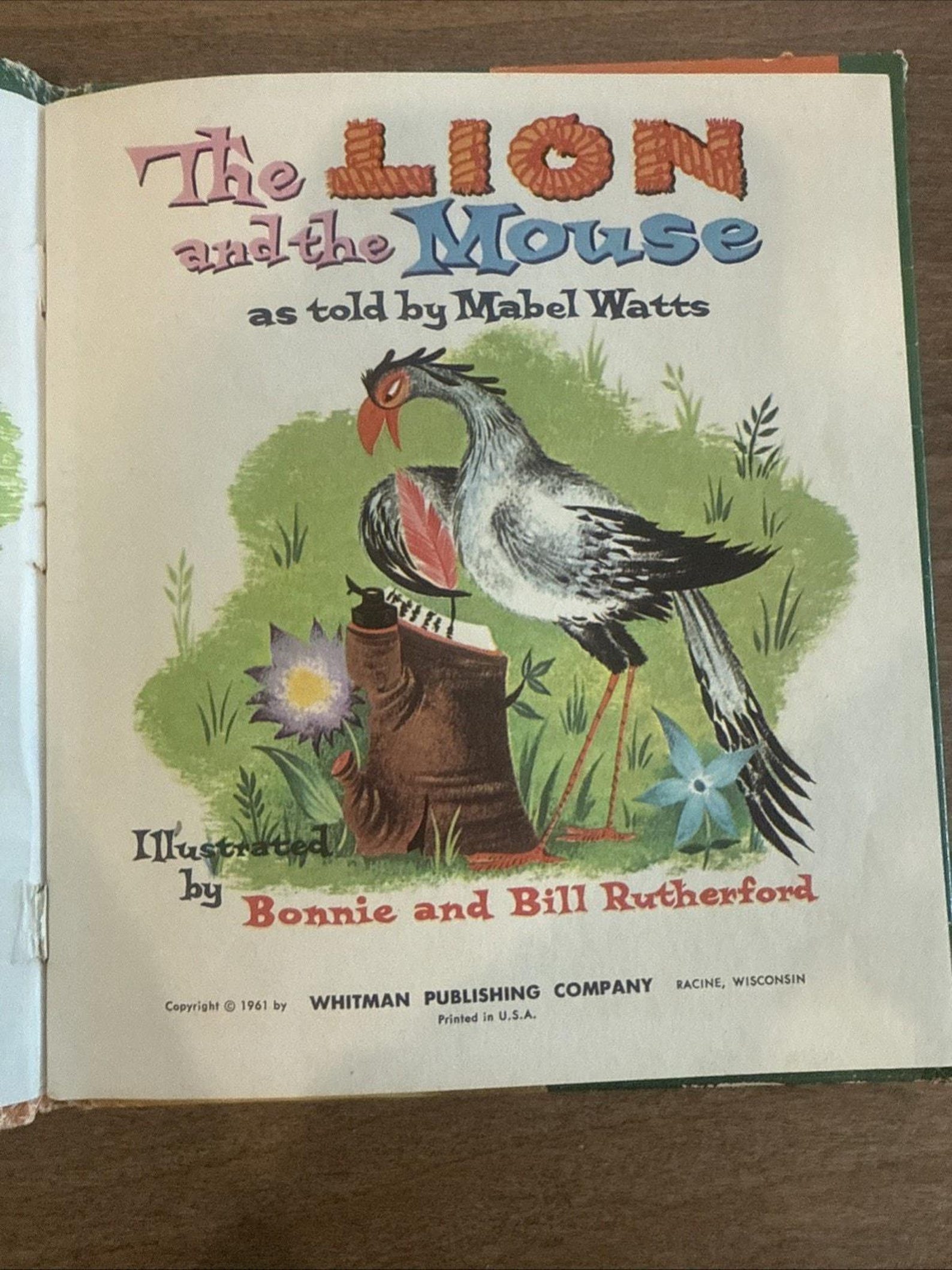 Vintage-1961-the Lion & the Mouse Mabel Watts/bill Rutherford - Etsy