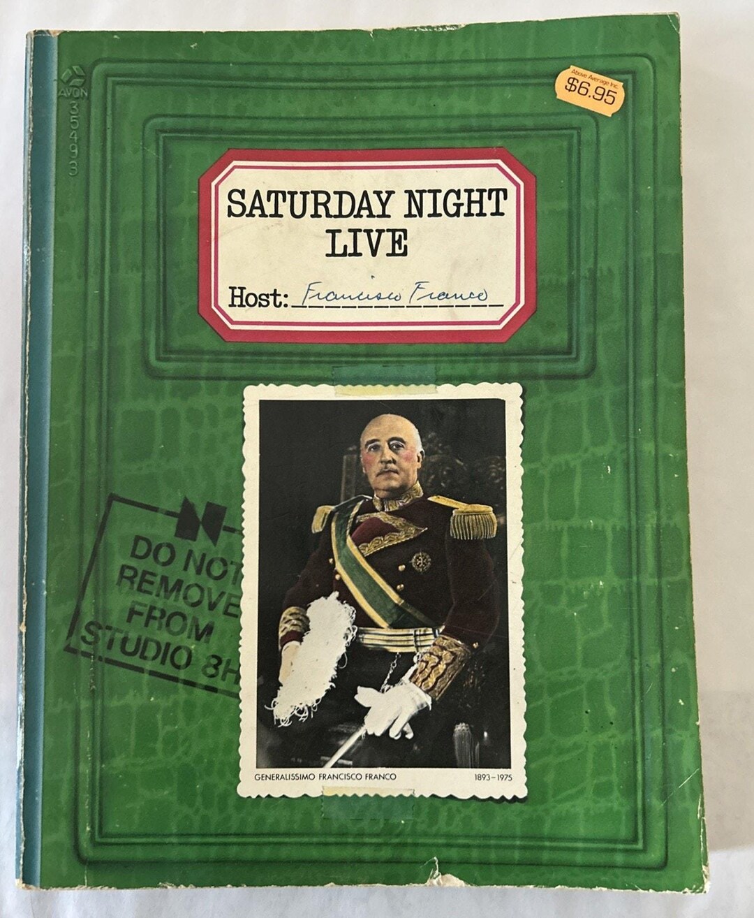Vintage Behind Scenes Saturday Night Live Script Book Host Francisco ...