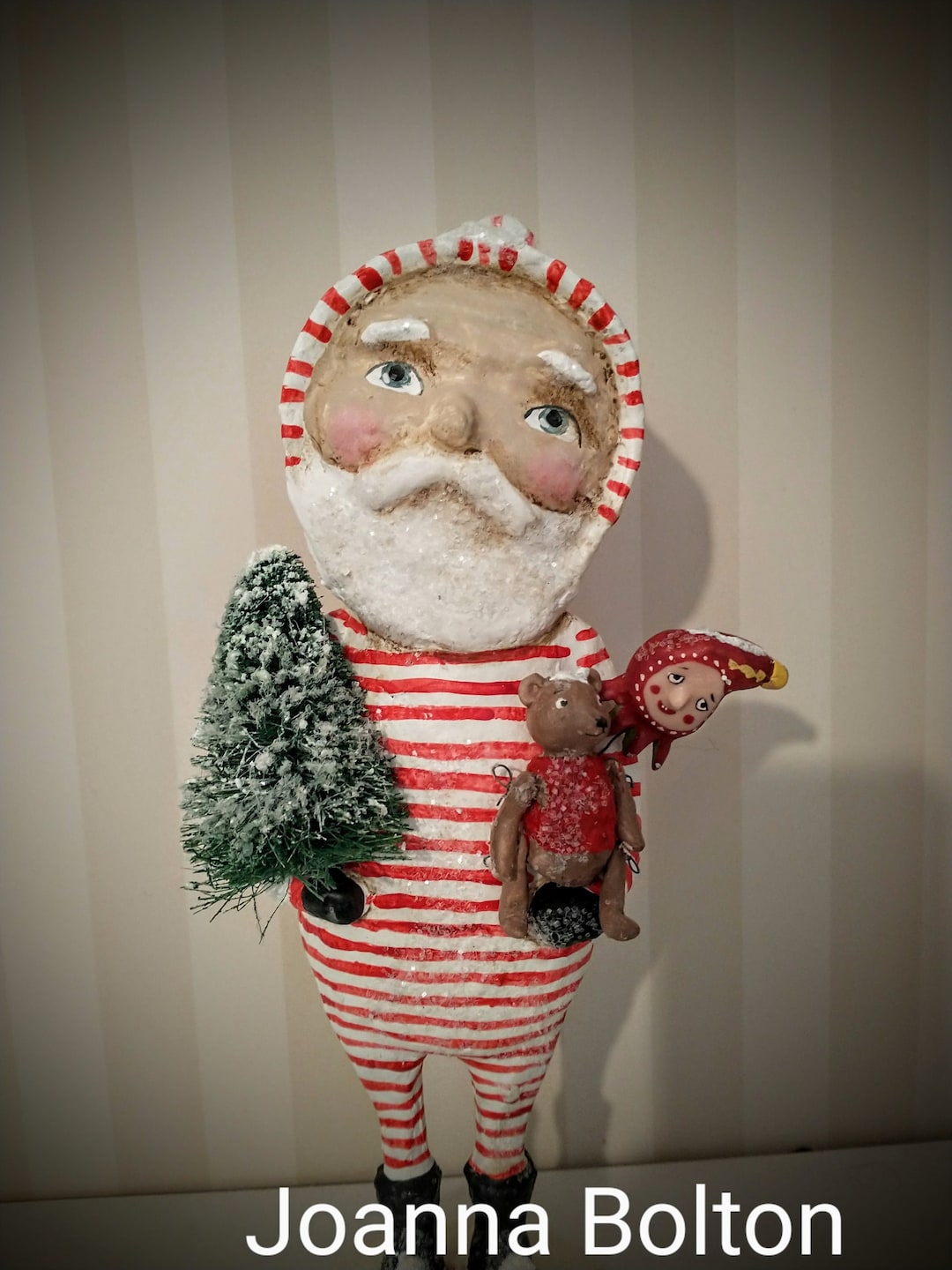 Santa Claus American Folk Art Figurine collectible FOLK ART Christmas ...