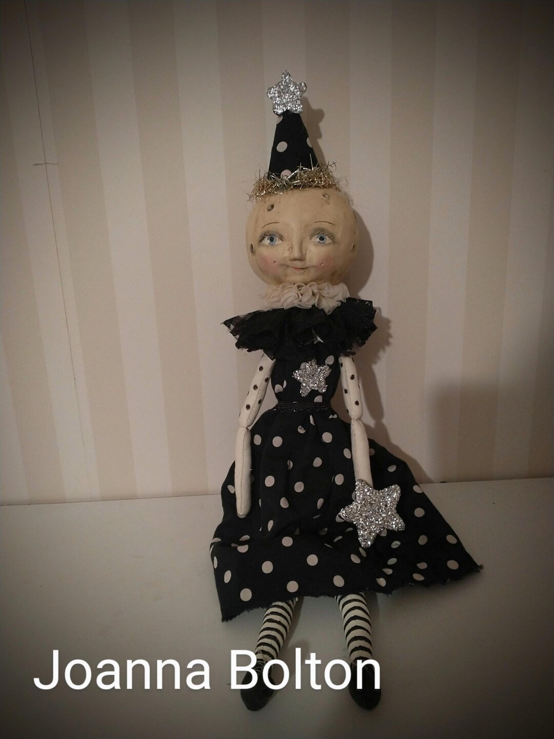Moon Girl, Man in the Moon, Handmade Doll, Anthropomorphic Doll, Artist ...