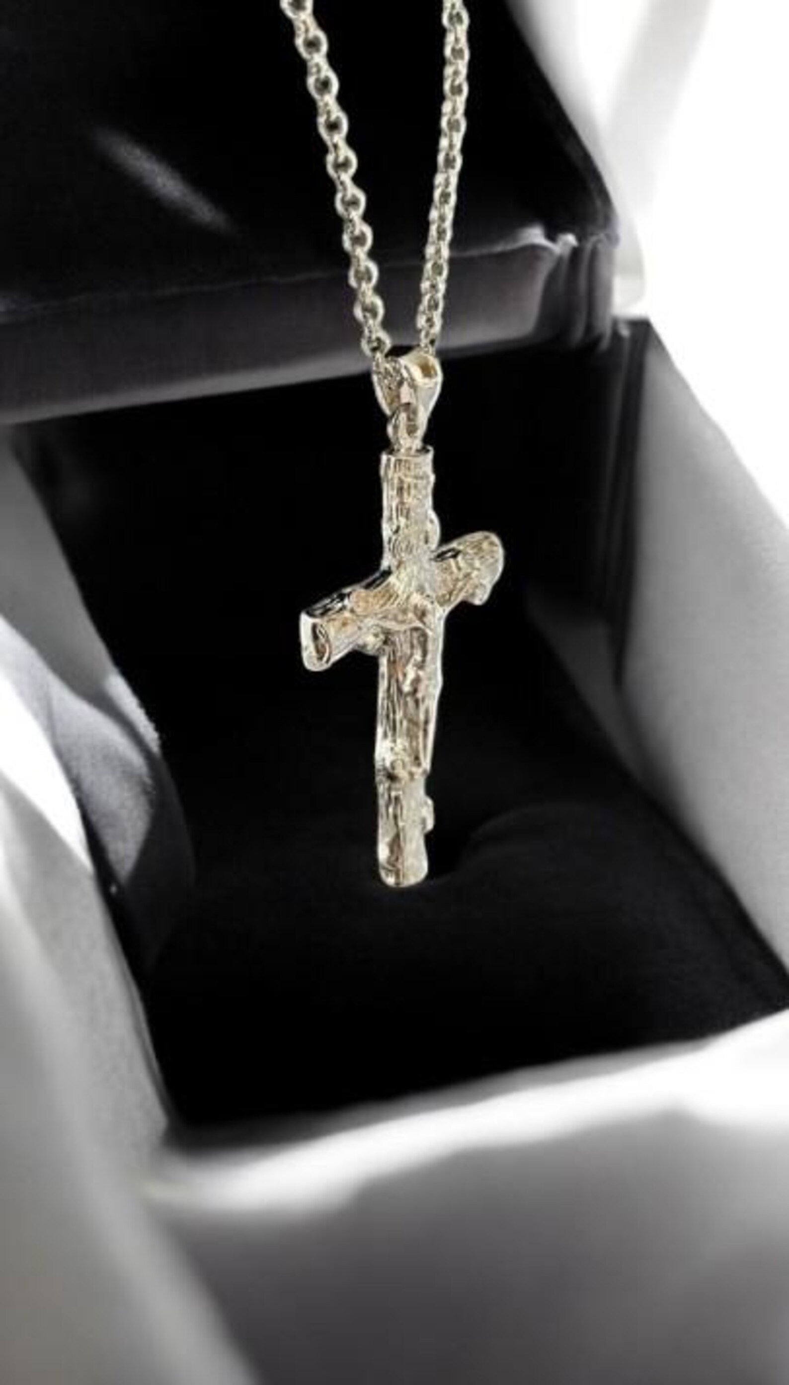 Silver Plated INRI Cross Necklace, Religious Jewelry - Etsy