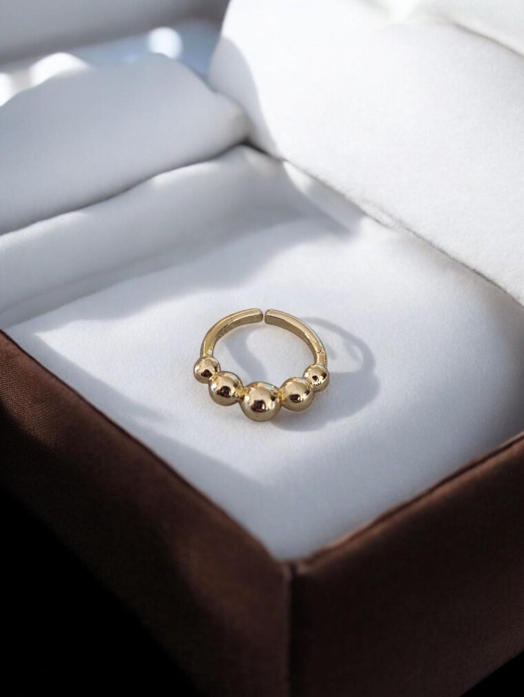 Gold Bubble Ring, Adjustable Gold Ring,chunky Gold Ring, 925 Gold ...
