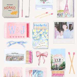 Preppy Watercolor Custom Matchbox Print - Etsy