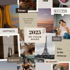 Aesthetic Vision Board 2025 - Etsy