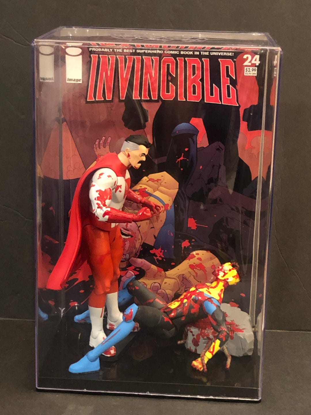 Custom Invincible & Omni-man Funko Pop Display Case With Matching ...