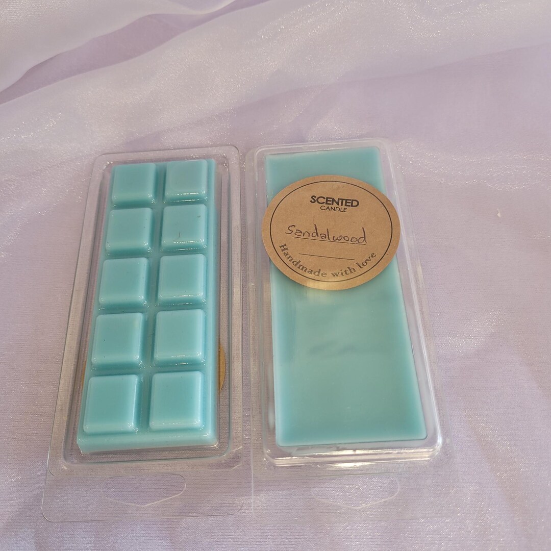 Sandalwood Embers in Light Blue Wax Melt - Etsy