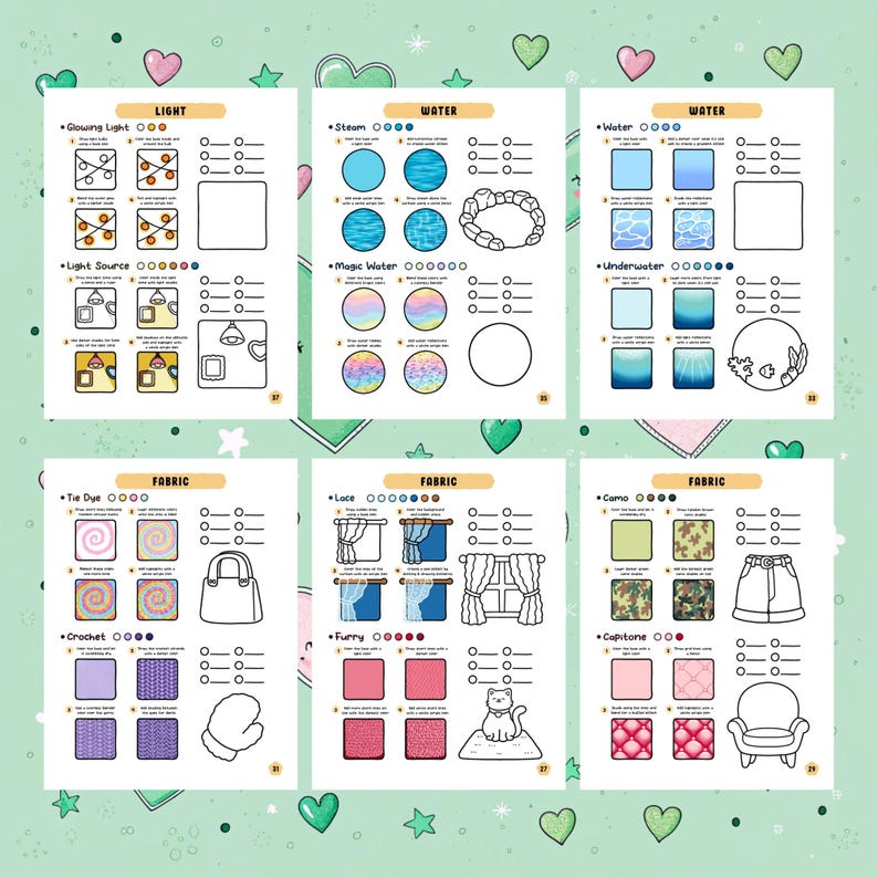 How to Draw Patterns Coloring Book – 32 Easy Designs (digital Download ...