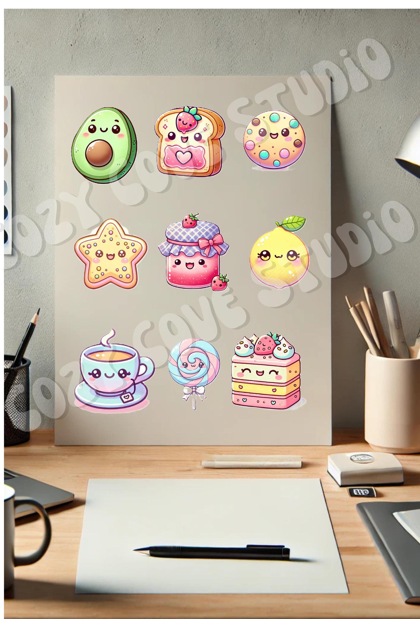 Kawaii Sticker Bundle | Cute Pastel Stickers | Digital Download ...
