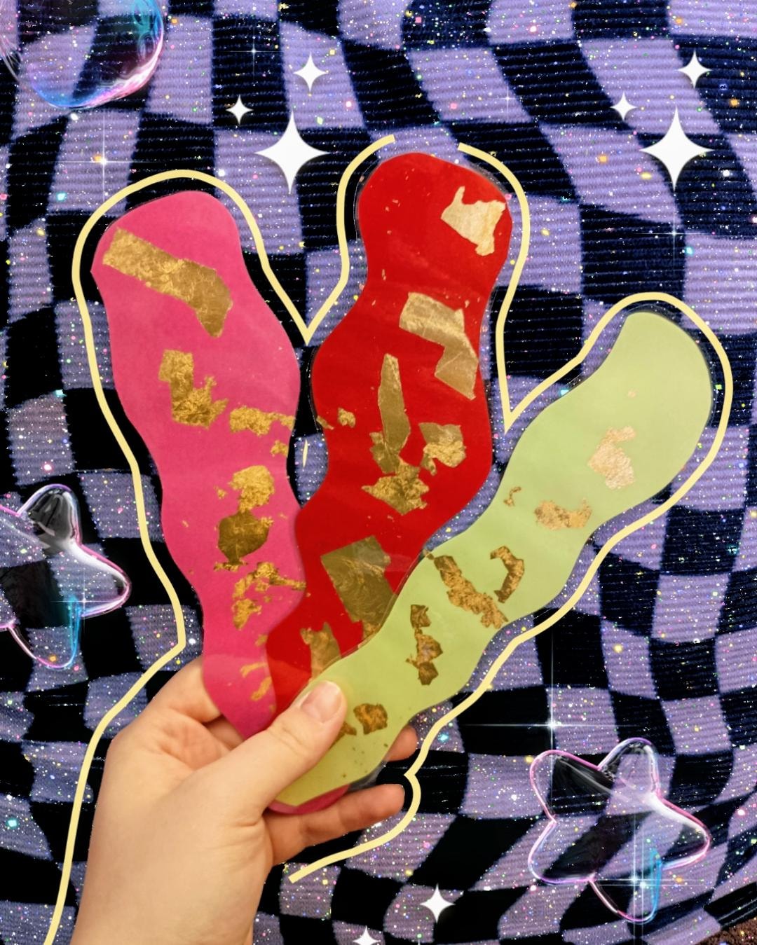 Gold Leaf Bookmark Collection | Cardstock Bookmarks | Gift for Book ...