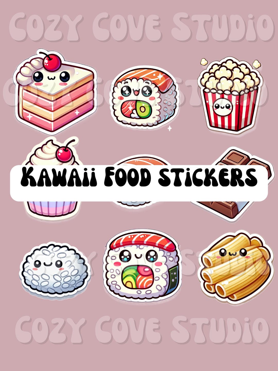Kawaii Sticker Bundle | Cute Pastel Stickers | Digital Download ...