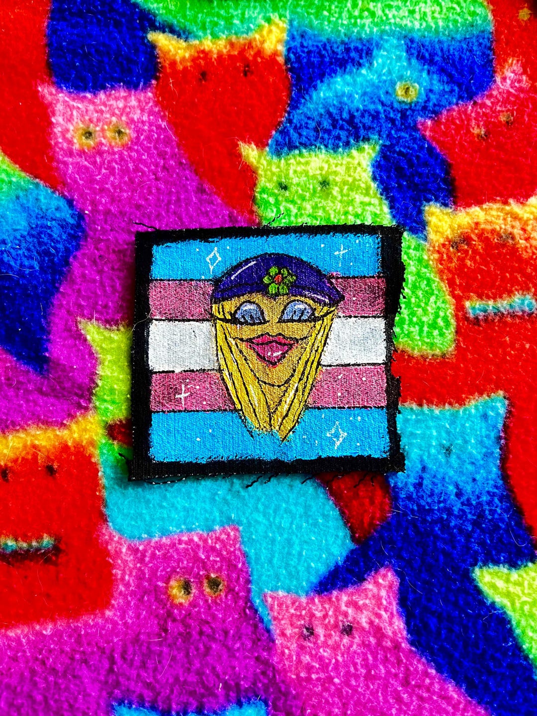 Hippie Trans Pride Patch - Etsy