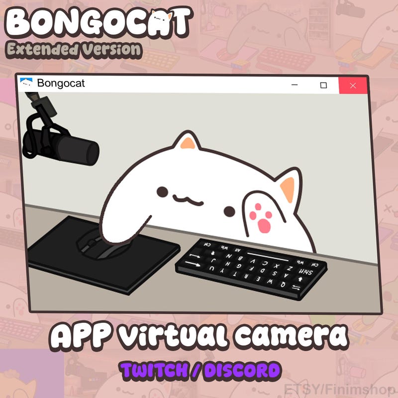 Bongo Cat Stream Cam - Etsy