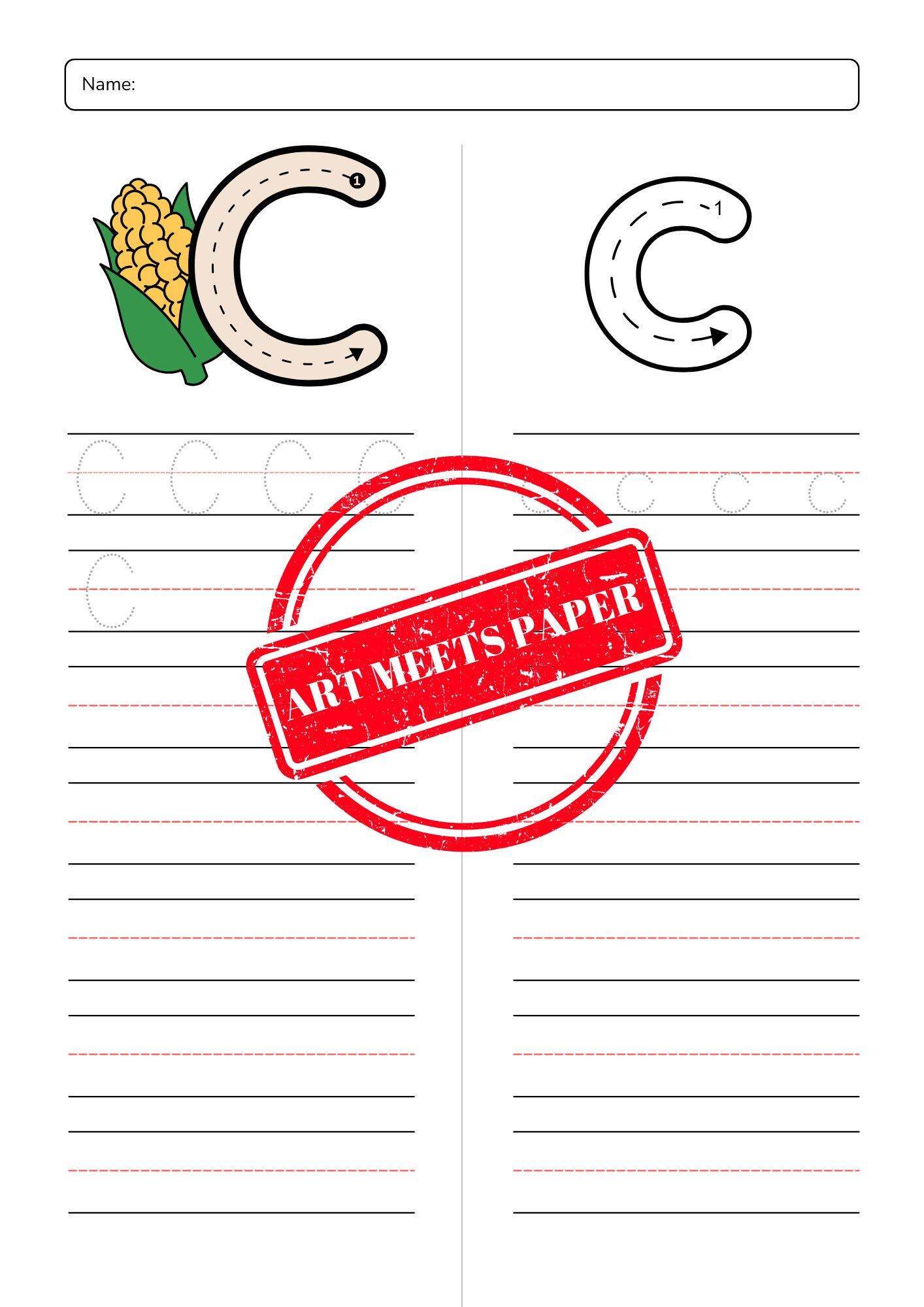 ABC Tracing Sheets | Alphabets Tracing | Pre-k Sheets - Etsy