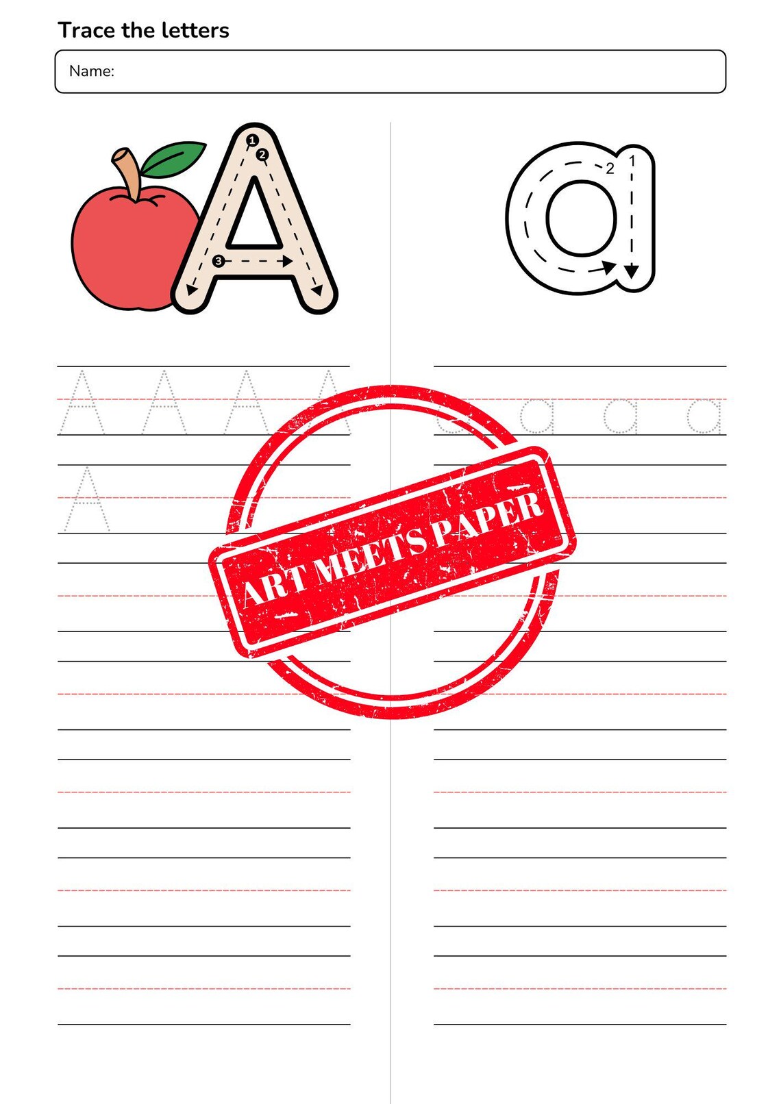 ABC Tracing Sheets | Alphabets Tracing | Pre-k Sheets - Etsy