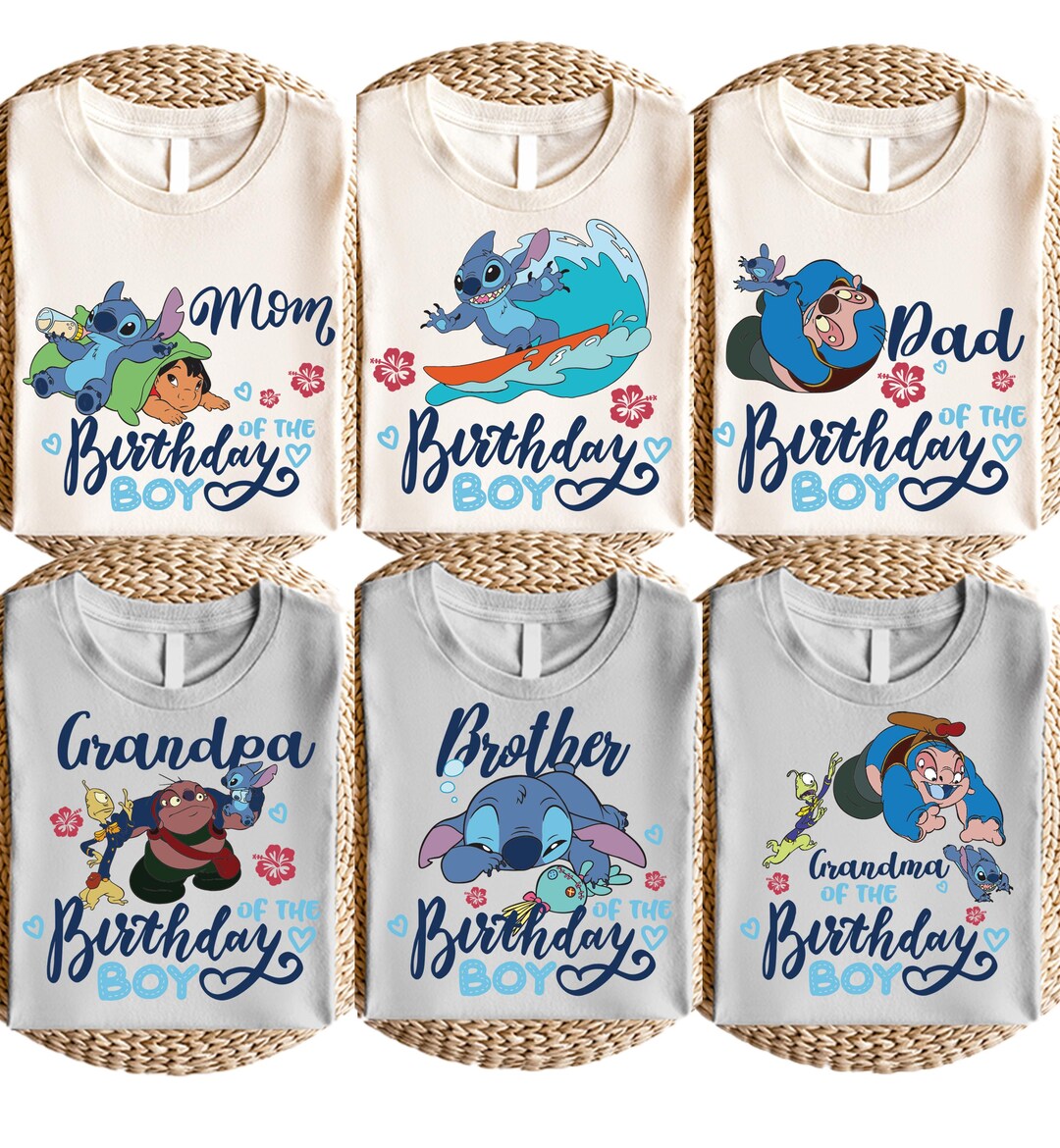 Lilo and Stitch Birthday Family Shirts | Custom Disney Matching Tees ...