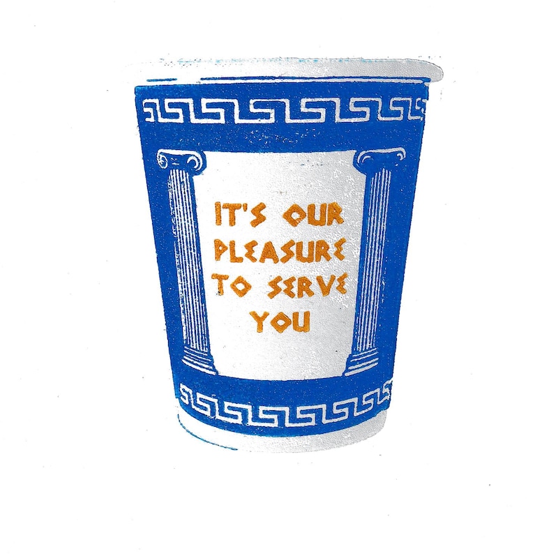 Greek Nyc Coffee Cups - Etsy UK