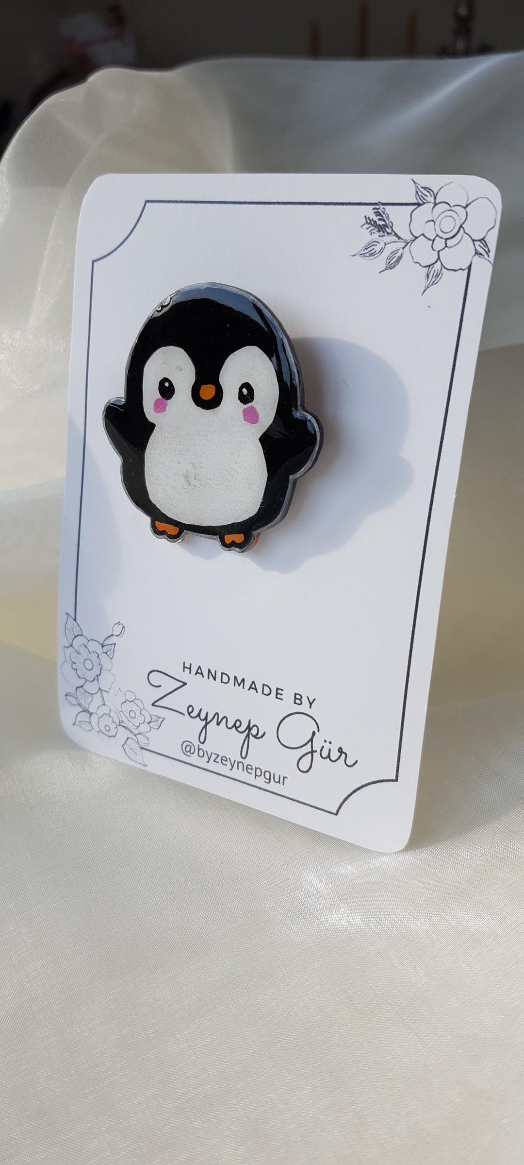 Penguin Badge - Etsy