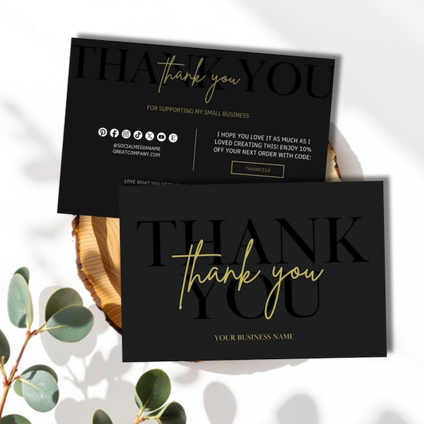 Manly Thank You Card - Etsy