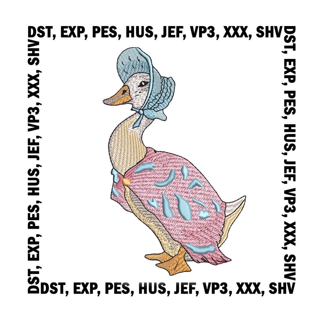 Duck Embroidery Design: Storybook Goose, 7 Sizes (digital Download) - Etsy