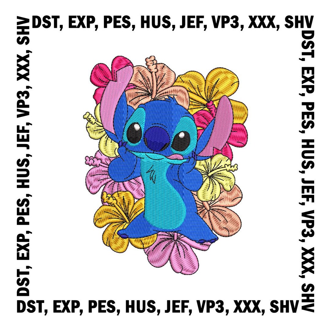 Stitch in Flowers Embroidery Design: Floral Embroidery Files (digital ...