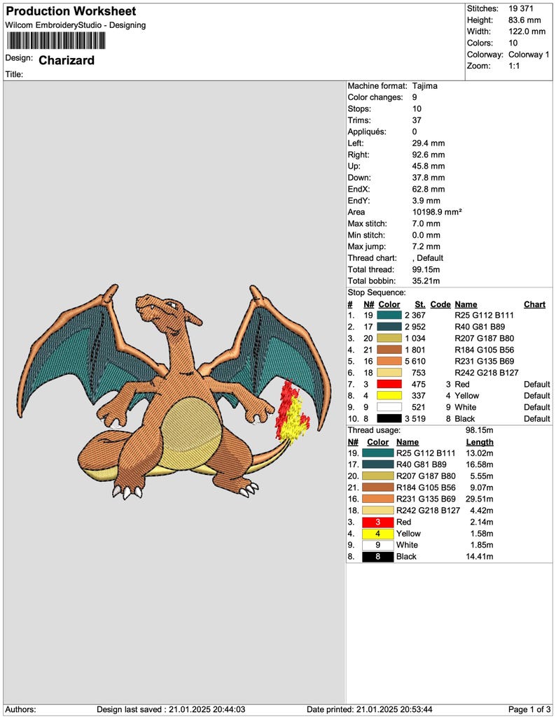 Pokemon Embroidery Designs – Pikachu, Charizard, Mewtwo (digital Files ...