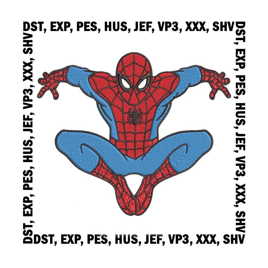 Spider-man Embroidery Design: Superhero Machine Embroidery File (PES ...