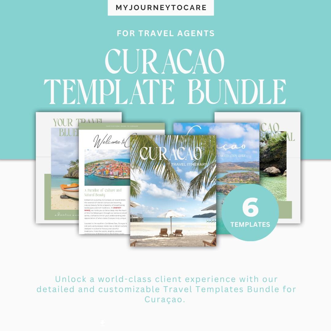 Curaçao Travel Agent Template Bundle: Editable Canva Client Guide - Etsy