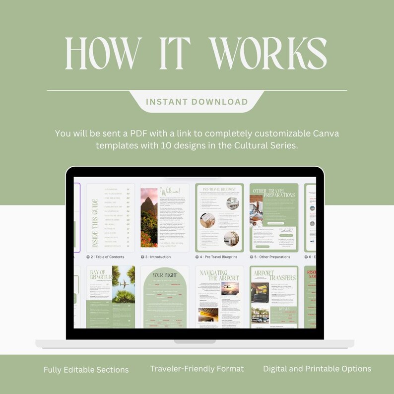 Jamaica Travel Blueprint | Beautifully Designed Canva Template for ...