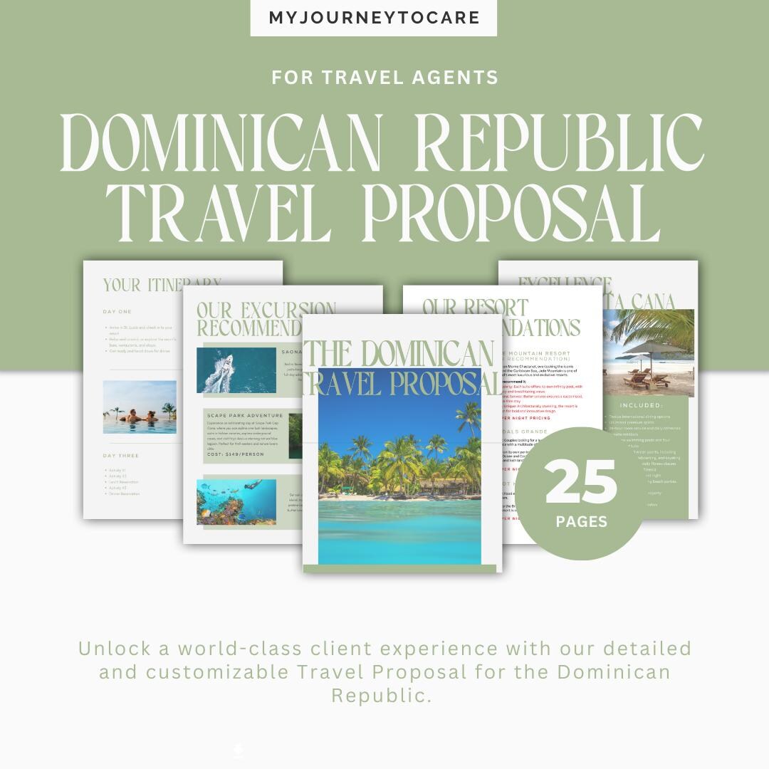 Dominican Republic Travel Proposal Template: Canva Design for Travel ...