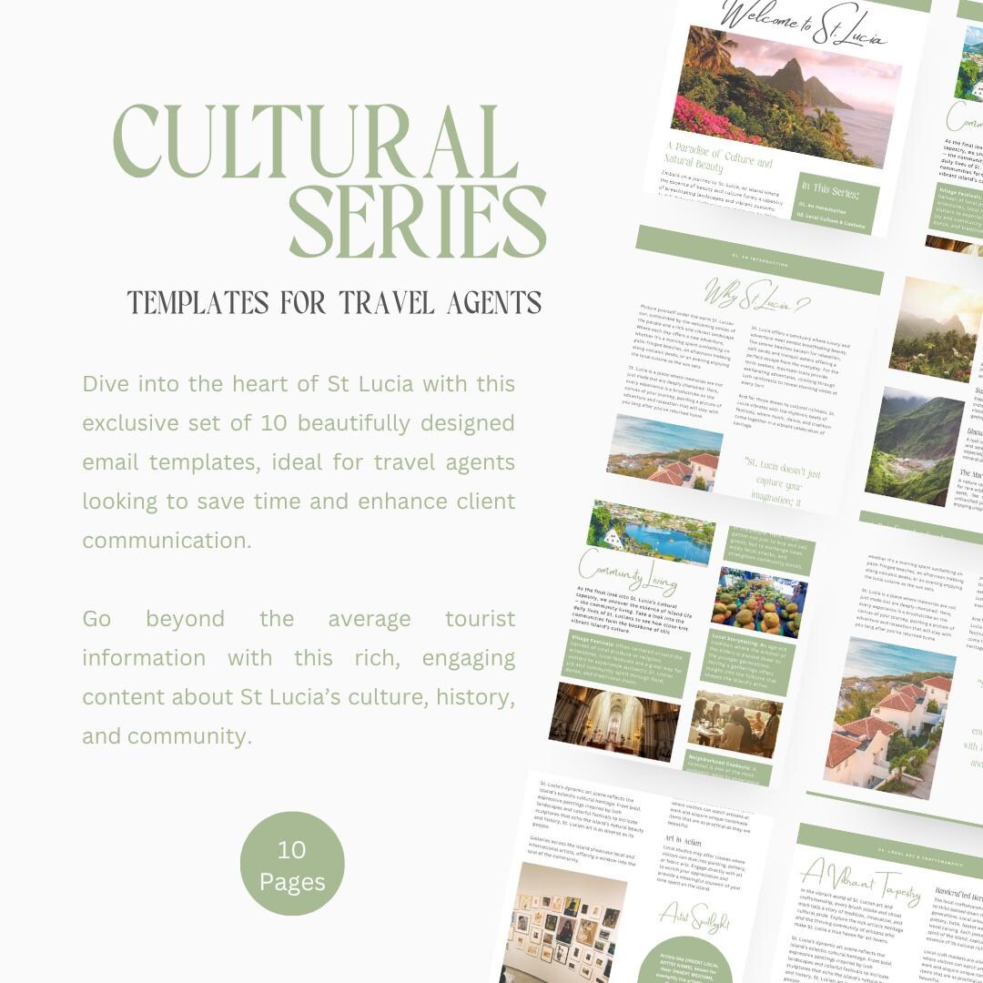 St. Lucia Cultural Series | 10 Beautifully Designed Emails for Travel ...