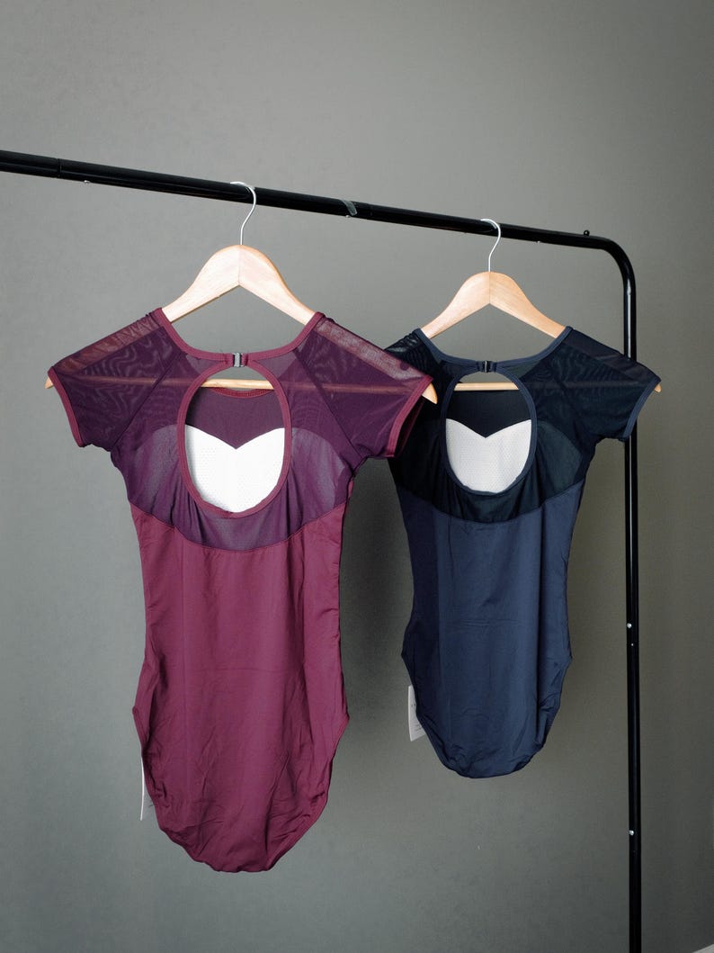 Double-layer Mesh Open-back Dance Leotard - Etsy