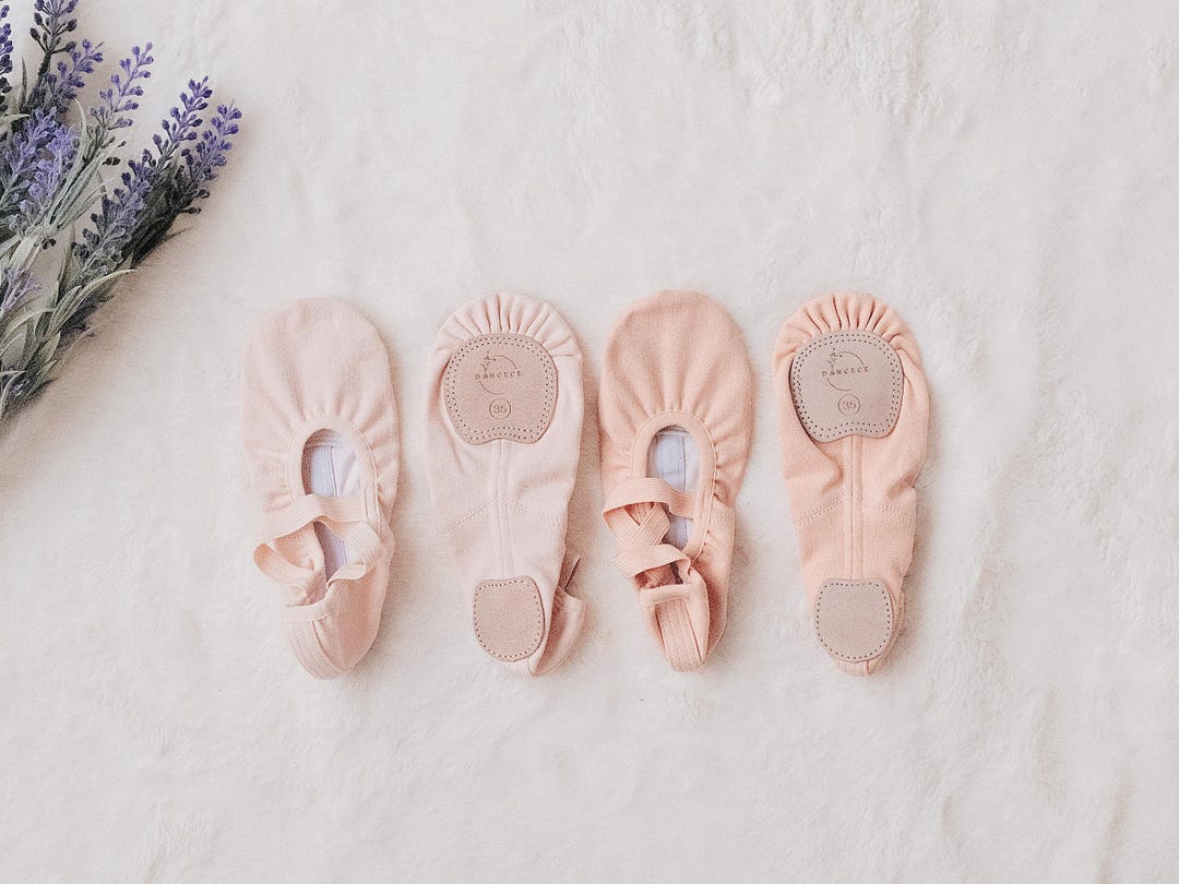 Professional Ballet Slippers for Girls & Women – Split Sole Canvas ...