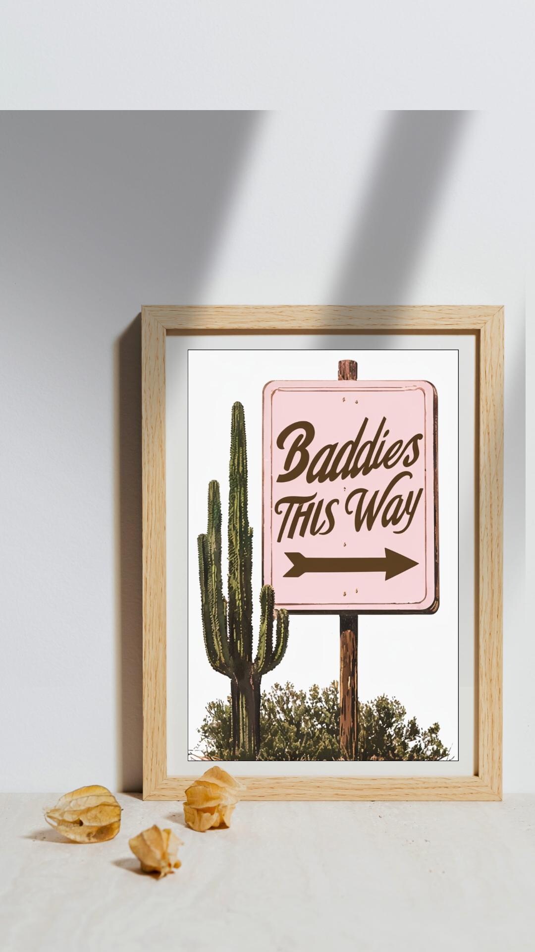 Funny Baddies This Way Poster. A Quirky, Sexy, and Unique Gift! - Etsy