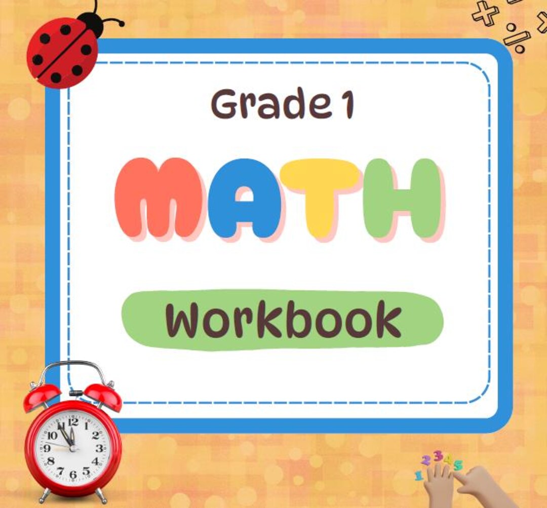 Grade 1 Math Workbook - Digital, Pdf, TK, Kindergarten, 1st Grade ...