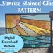 STAINED GLASS PATTERN, Sandpiper Stained Glass Pattern, Digital ...