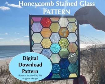 STAINED GLASS PATTERN, Sandpiper Stained Glass Pattern, Digital ...