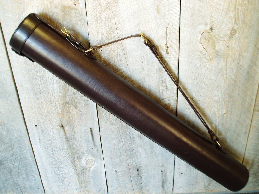 Handmade Leather Blueprint/drawing/artwork/document Case - Etsy