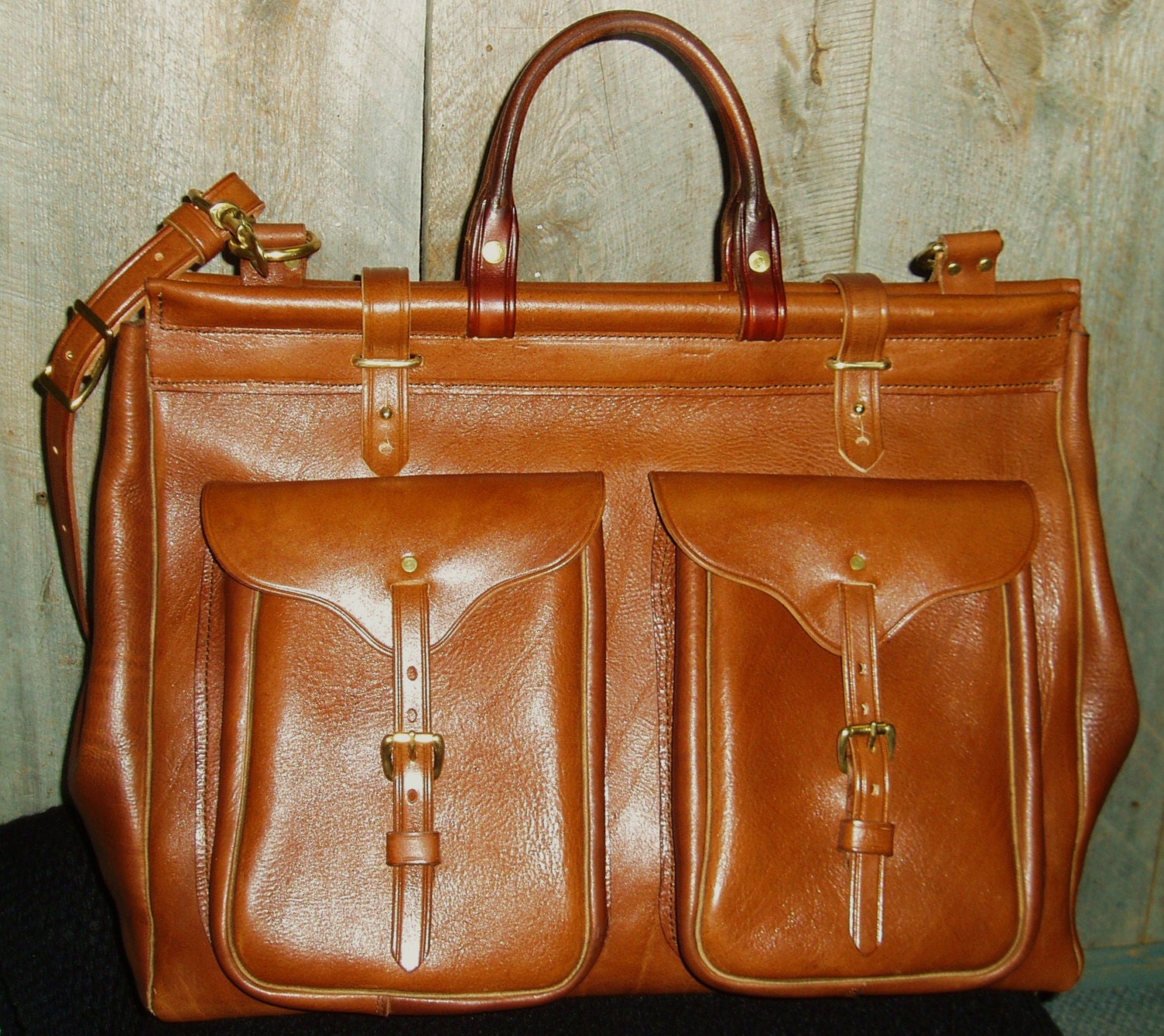 Handmade Leather Classic Grip Satchel Style (gladstone)travel Bag - Etsy