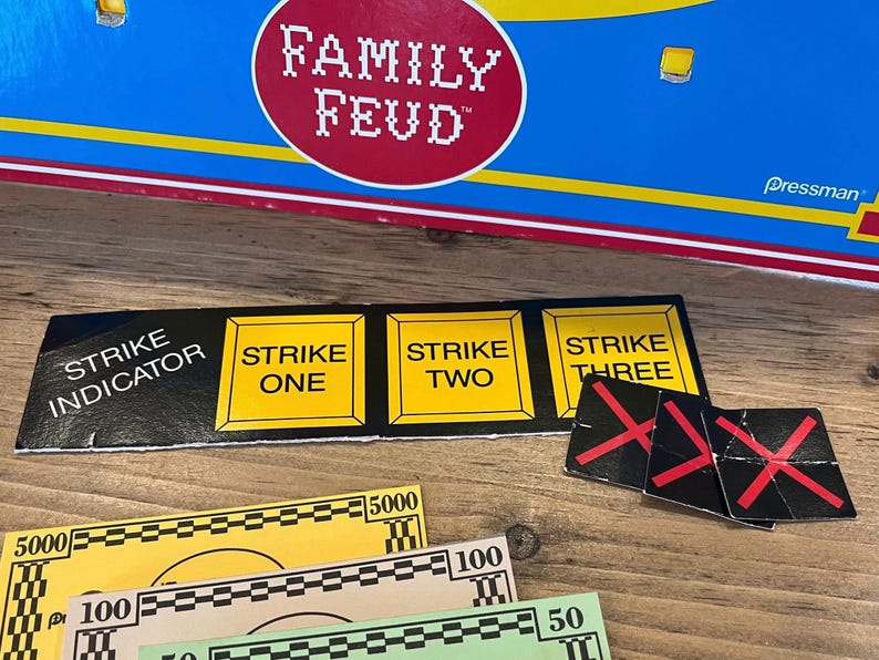 Vintage Family Feud Board Game - Etsy