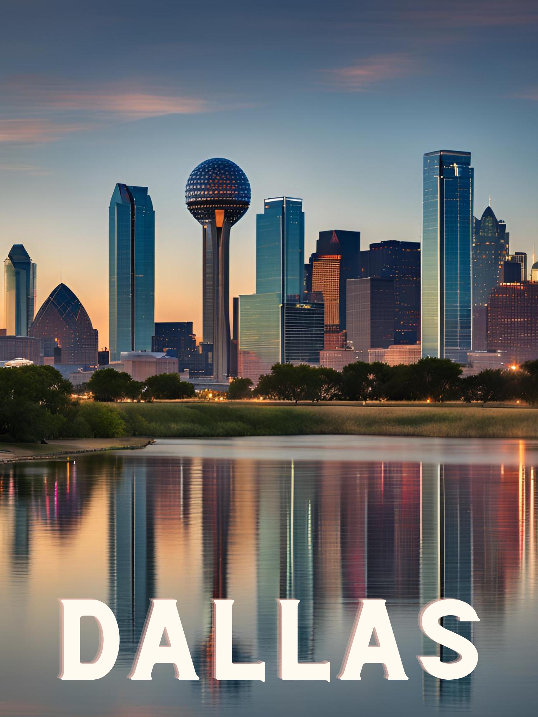 Dallas Cityscape - Etsy