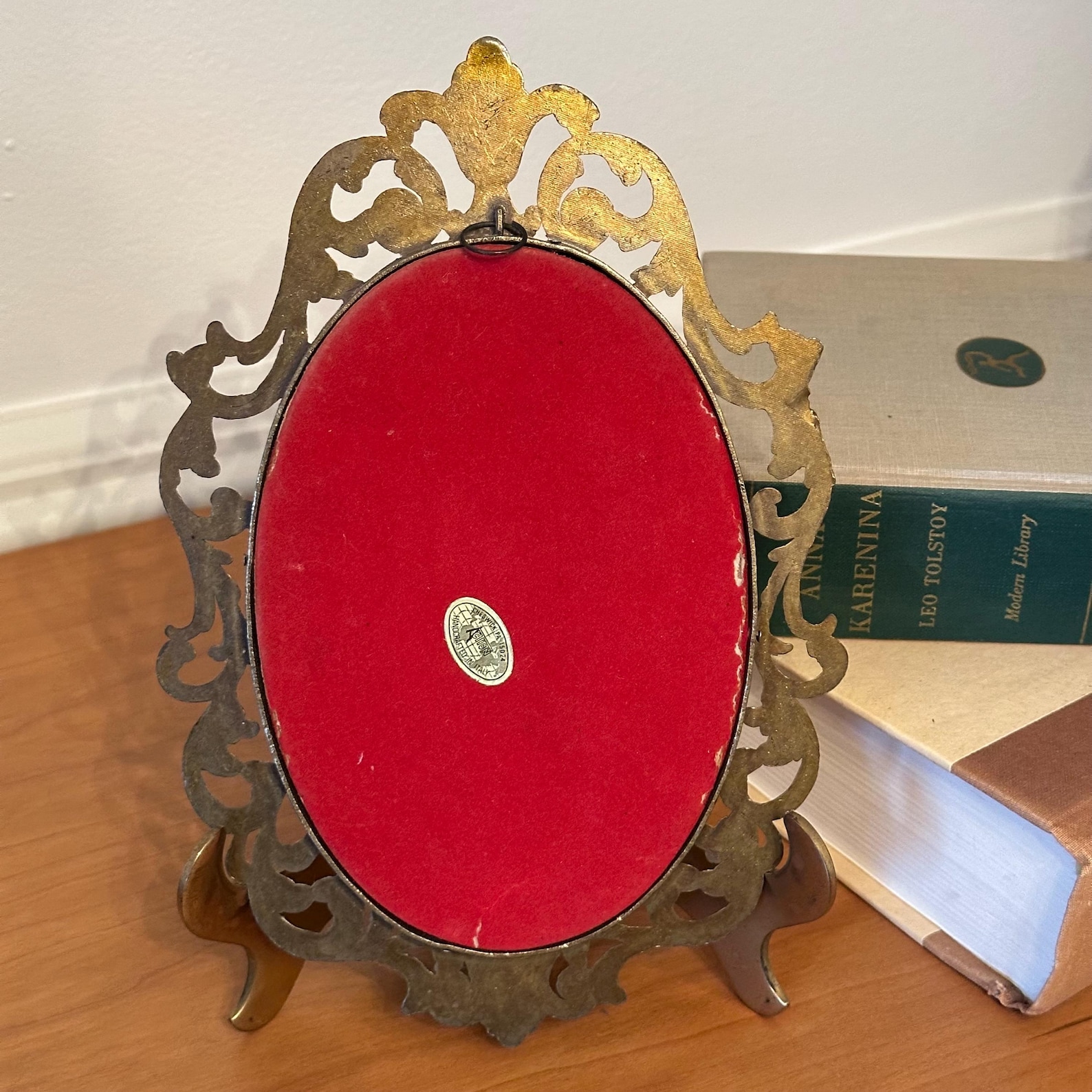 Vintage Brass Picture Frame: Rococo Portrait, Handcrafted in Italy - Etsy