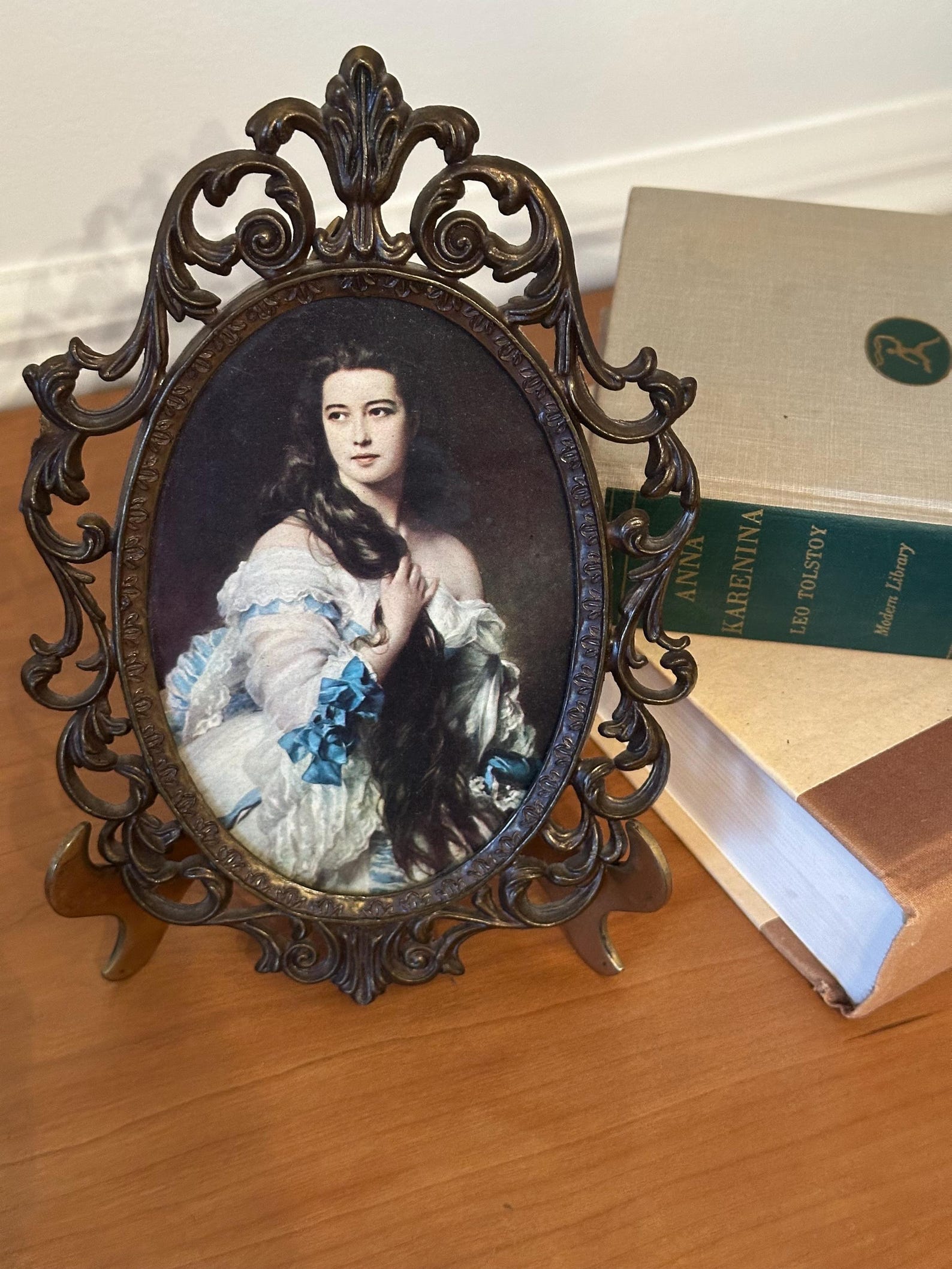 Vintage Brass Picture Frame: Rococo Portrait, Handcrafted in Italy - Etsy