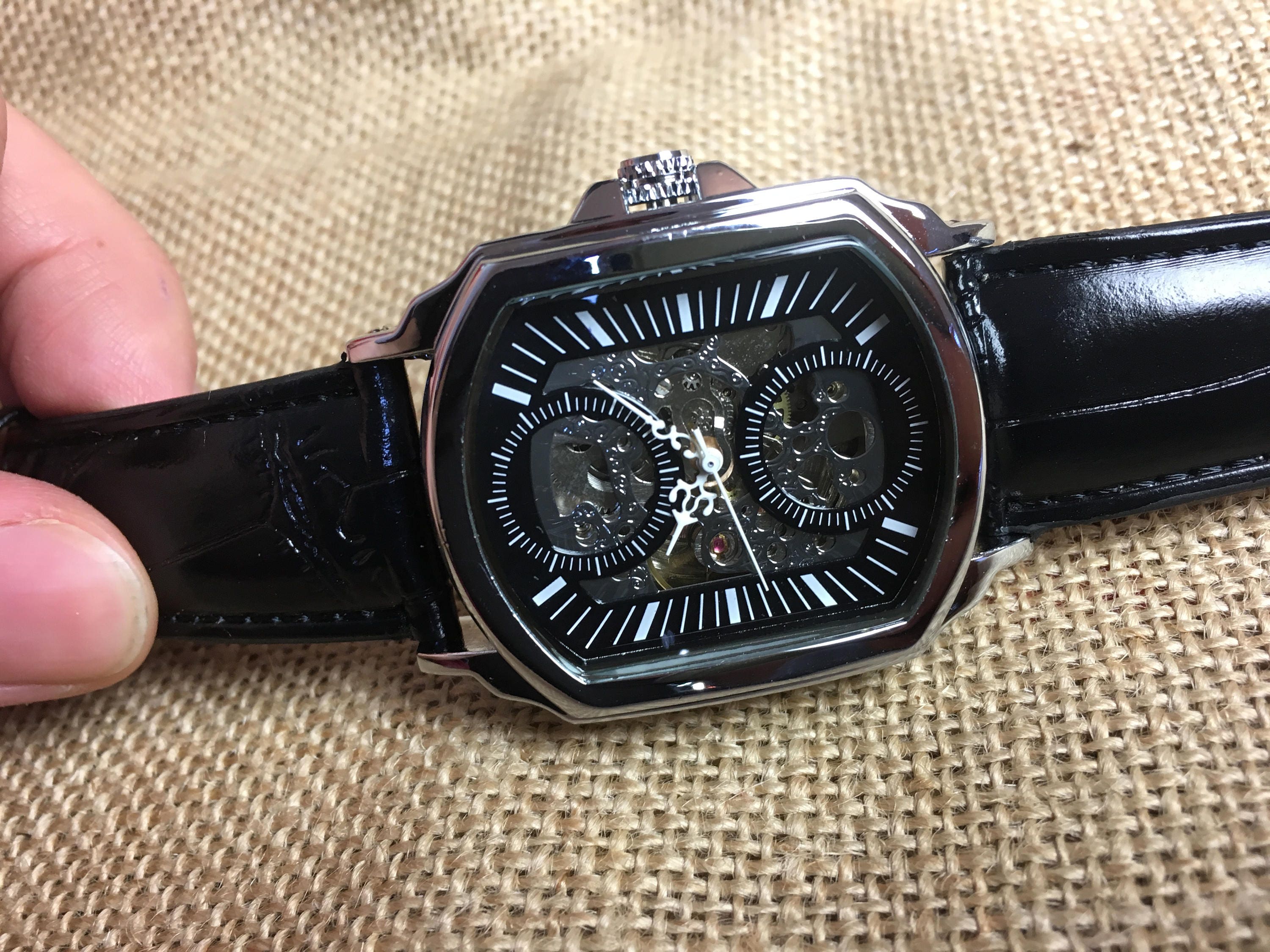 Engraved Watch Personalized Watch Skeleton Watch - Etsy