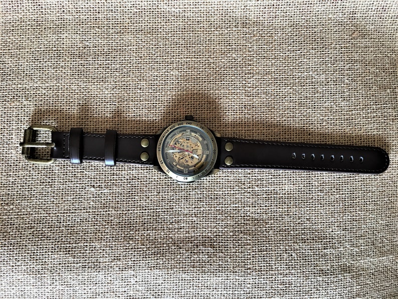 Engraved watch Personalized watch Skeleton watch Wedding | Etsy