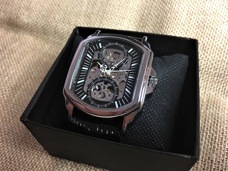 Engraved Watch Personalized Watch Skeleton Watch - Etsy