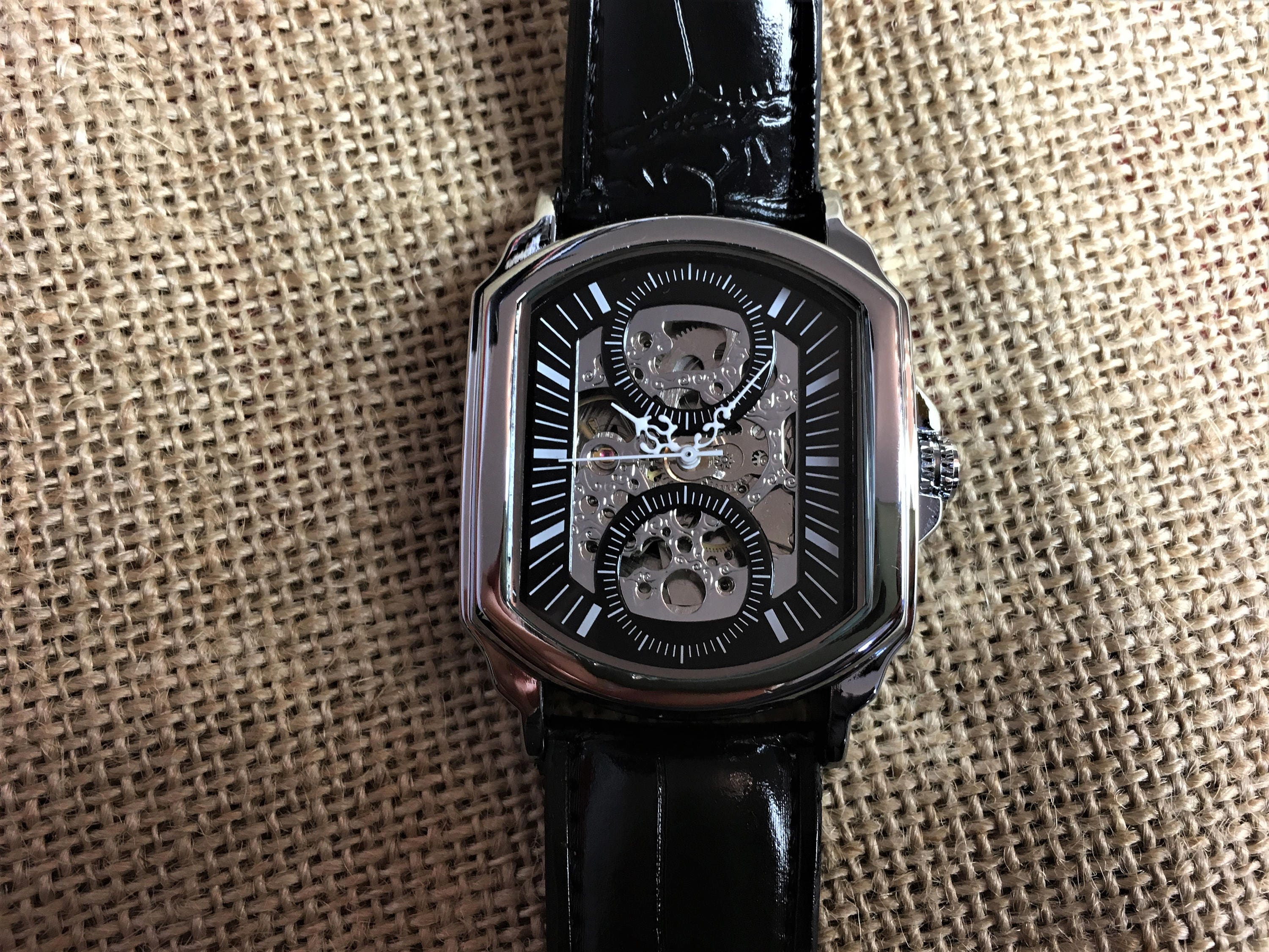 Engraved Watch Personalized Watch Skeleton Watch - Etsy