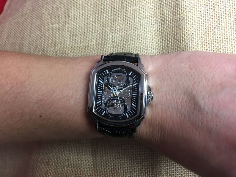 Engraved Watch Personalized Watch Skeleton Watch - Etsy