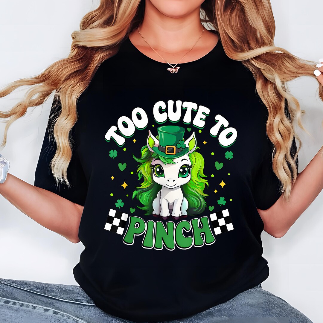 Too Cute to Pinch Png, St Patrick Day Png, Saint Patrick Day Png ...